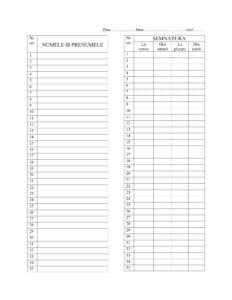 Condica Prezenta | Documente, cereri, ghiduri, informatii